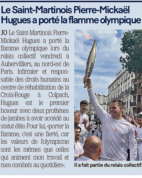 Pierre Mickaël Hugues : Ο πυγμάχος έμβλημα με δύο πρόσθετα μέλη, σε ...